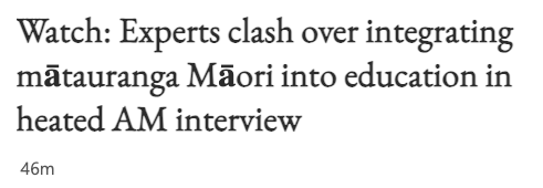 A debate: should Mātauranga Māori (indigenous “ways of knowing”) be ...