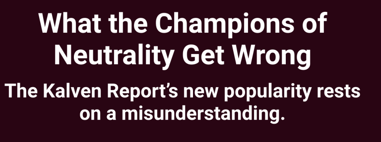 Speaking of Kalven and ideological neutrality. . . – Why Evolution Is True