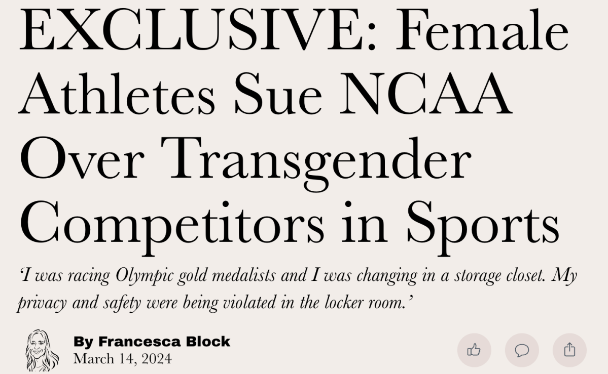 New data summary on women vs. men in sports: transwomen don’t lose ...