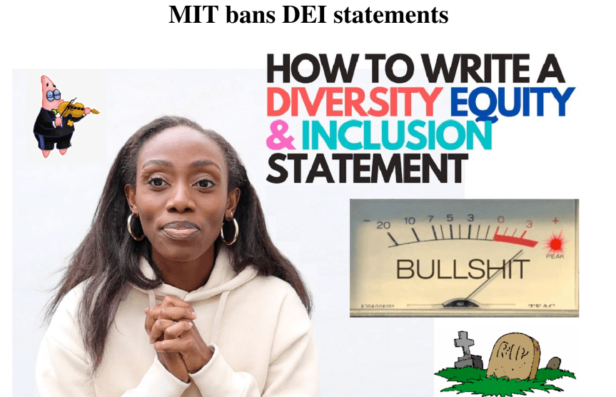 MIT abandons use of DEI statements – Why Evolution Is True